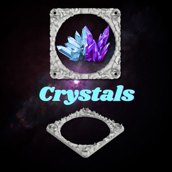 Crystals | Gaming Computer Fan Shroud / Grill / Cover | Custom 3D ...